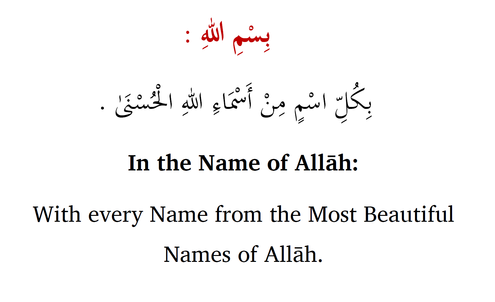 The Basmalah | Salafi Knowledge